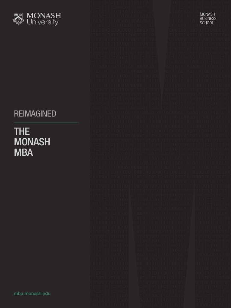 MONASH MBA 2021 Brochure | PDF | Master Of Business Administration ...