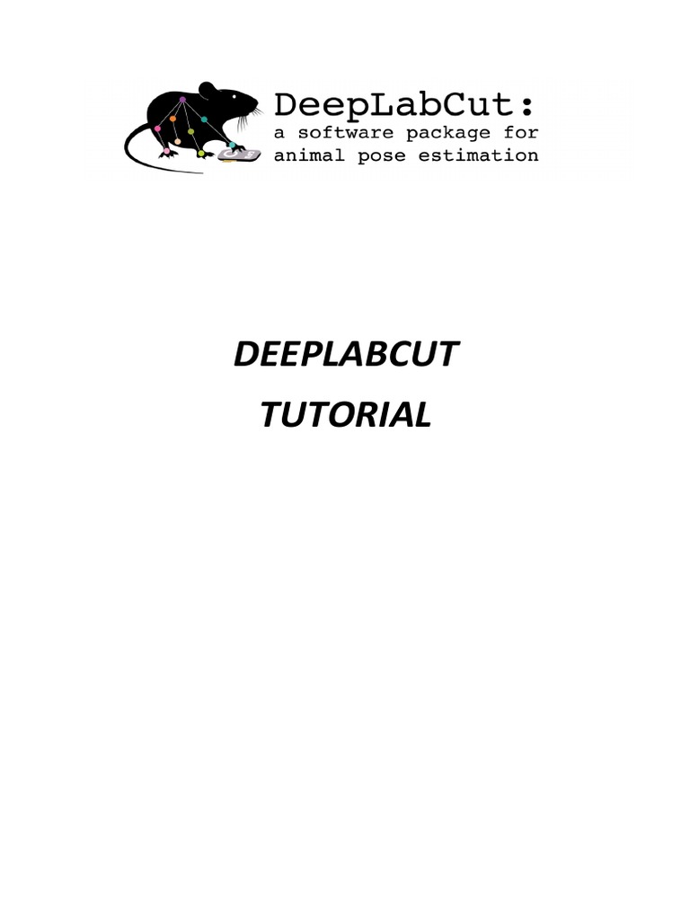 Deeplabcut Tutorial | PDF