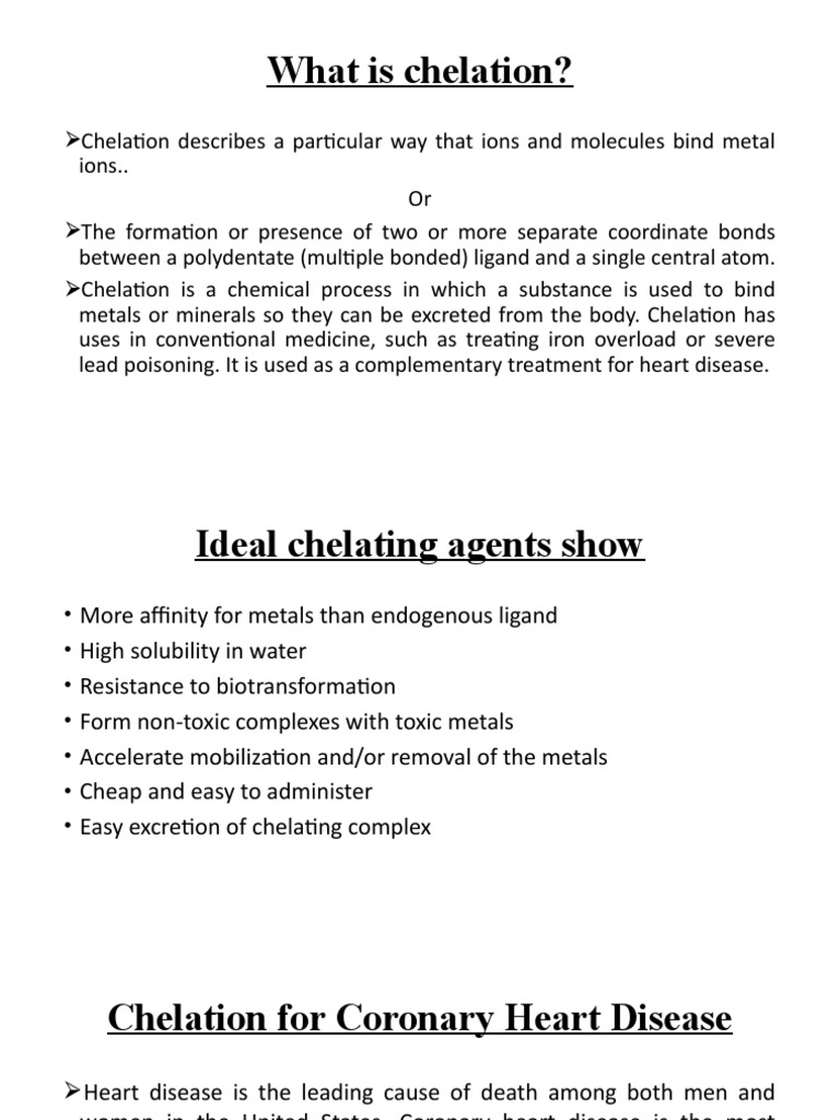 Chelation | PDF