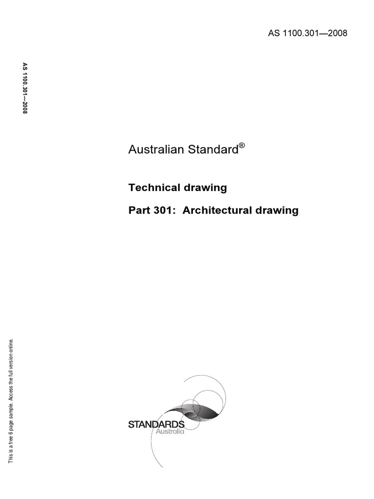 AS1100 | PDF | Technical Drawing | International Organization For ...