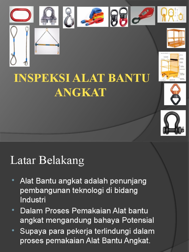 Inspeksi Alat Bantu Angkat | PDF | Teknologi & Rekayasa