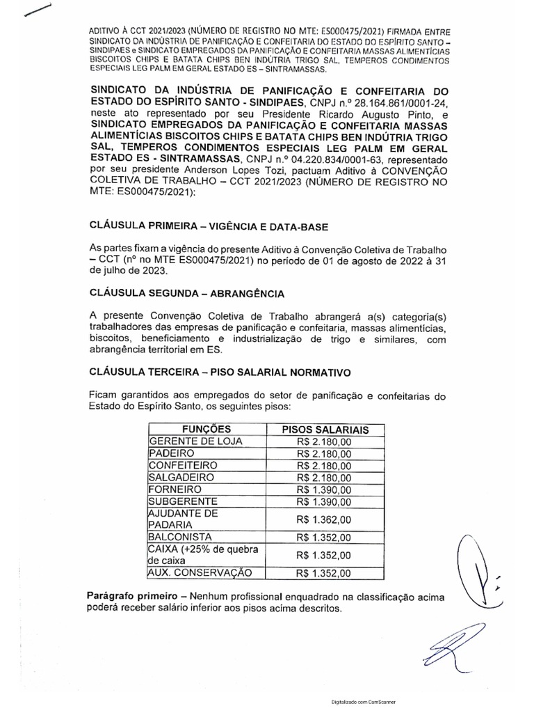 Aditivo CCT 2022 | PDF