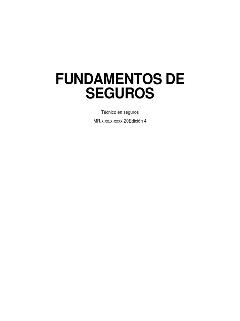Fundamentos de Seguros RA1 | PDF | Seguro | Reaseguro