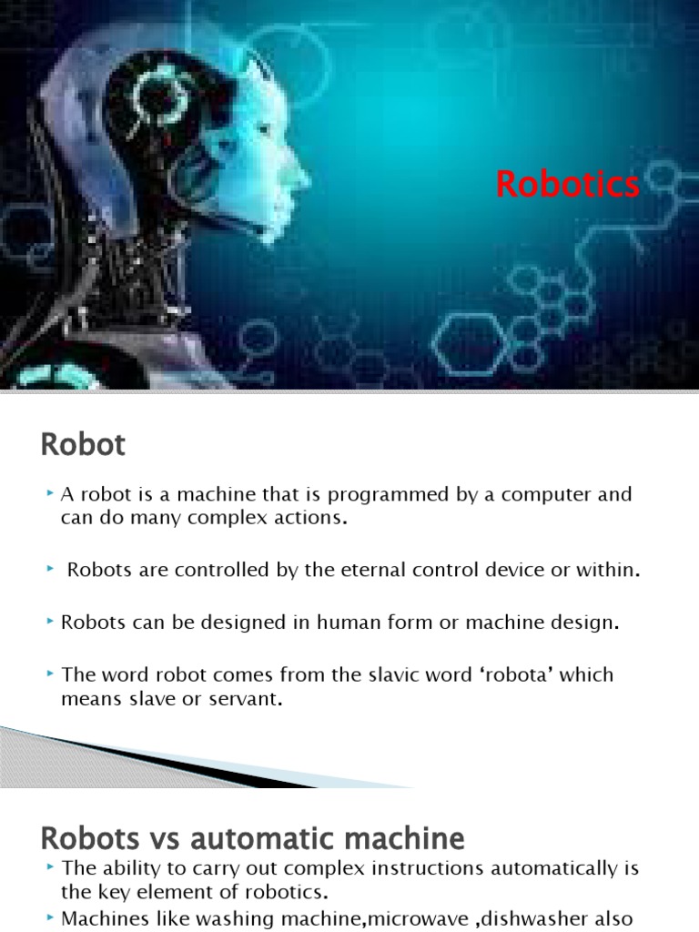 Introduction to Robotics and AI | PDF | Robot | Robotics