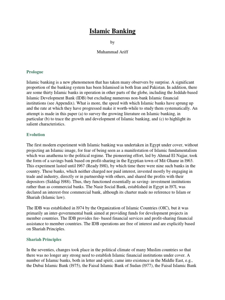 Islamic Banking | Download Free PDF | Islamic Banking And Finance ...