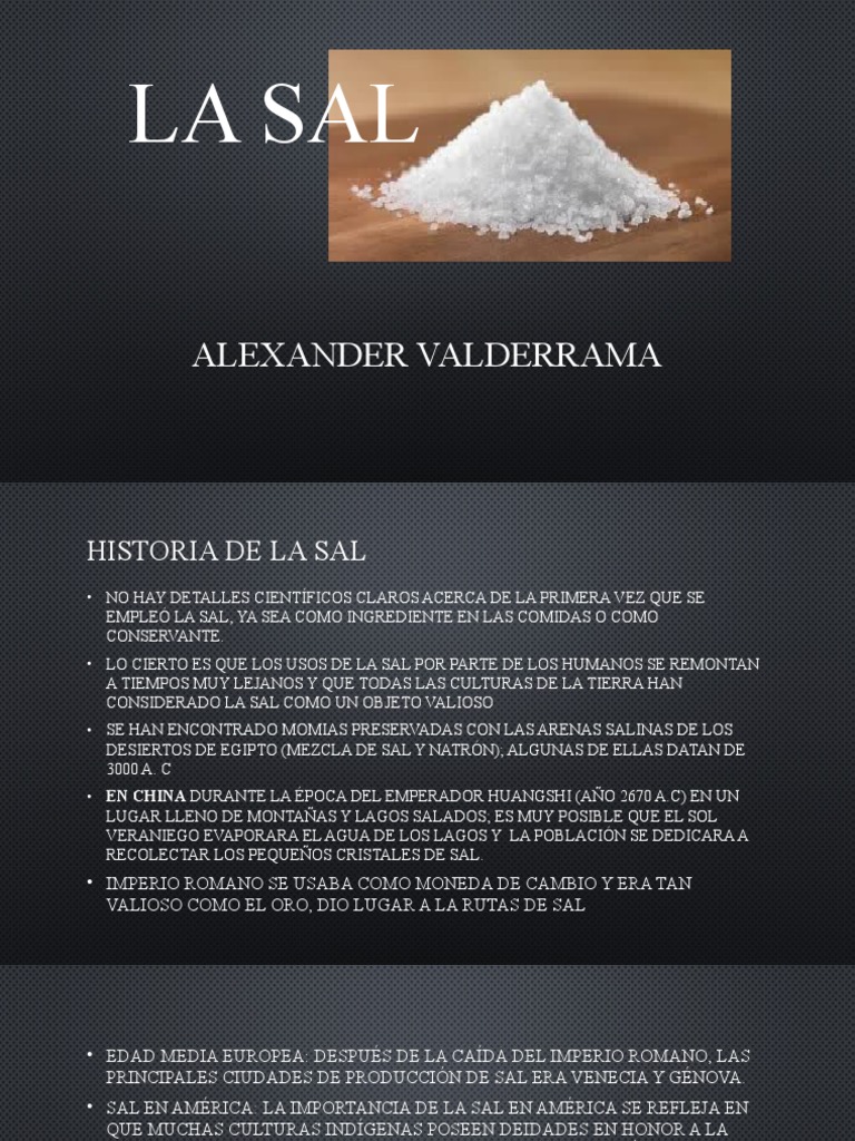 La Sal | PDF | sal | Legumbre