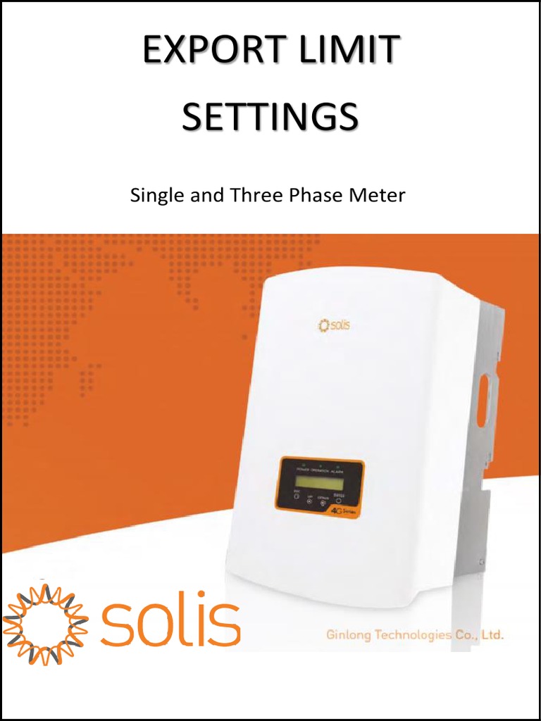 Solis Inverter Export Limit Setup Guide | PDF | Computing | Software