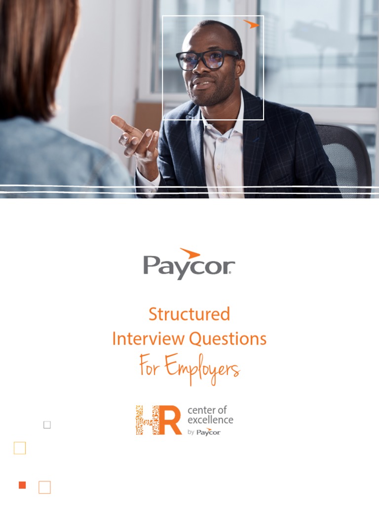 Recruiter-Paycor Structured Interview Guide Template 04272023 | PDF ...