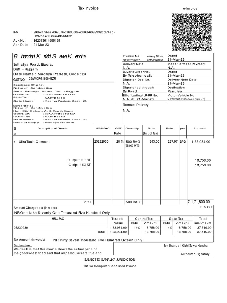 1 - Raj Laxmi Construction | PDF | Economies | Payments