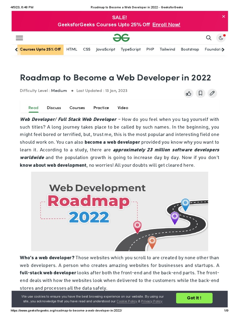 Web Developer Roadmap | PDF | Databases | Java Script Web Developer Roadmap | PDF | Databases | Java Script