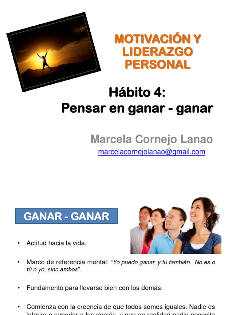 Hábito 4 (Ganar Ganar) - 2017-II | PDF