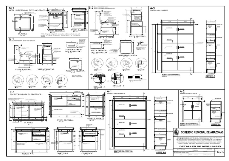 EQ-02 Plano de Detalles de Mobiliario-EQ-02 | Descargar gratis PDF ...