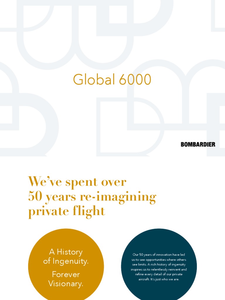Bombardier Global6000 Brochure EN | PDF | Airport | Aircraft