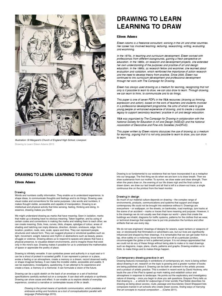 2 Drawing To Learn 10 - 29 - 13 | PDF | Experience | Thought