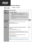 PPP Lesson Plan Template | PDF
