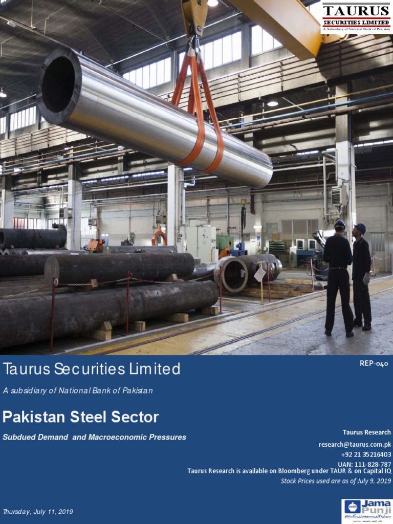 Detailed Report - Pakistan Steel Sector | PDF | Steel | Rolling ...