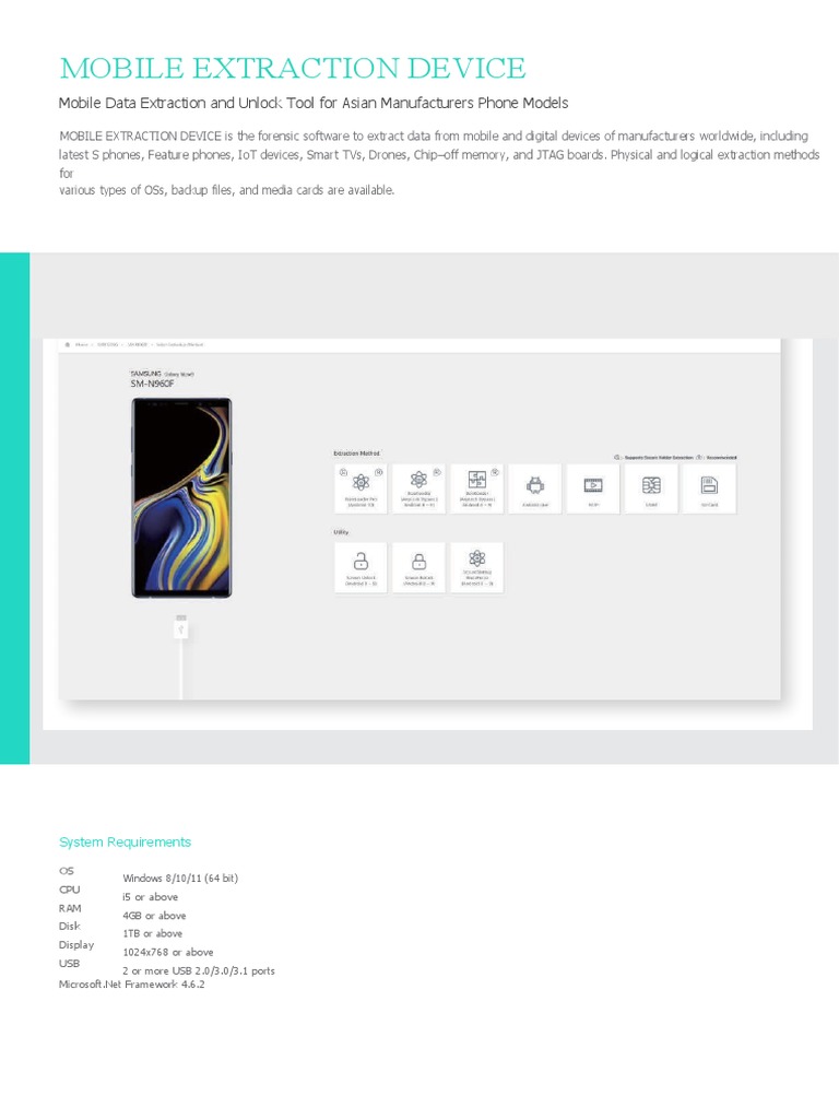 Mobile Extraction Device | PDF | Android (Operating System) | Mobile App