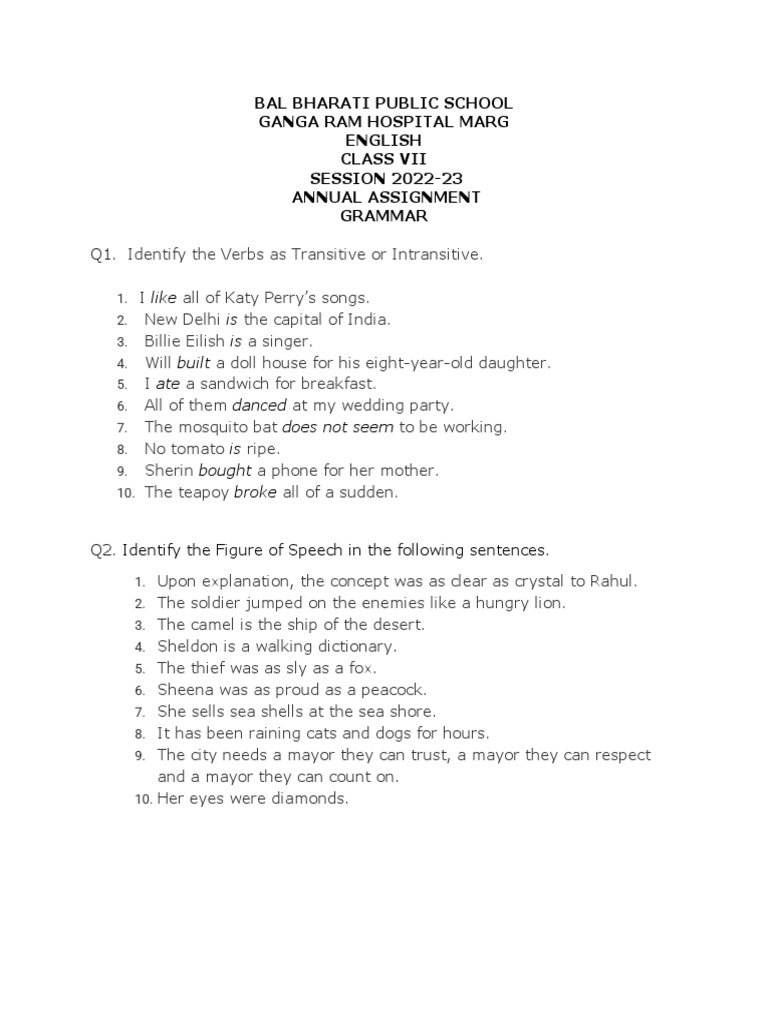 Vii English 8 Grammar Pdf Language Mechanics Linguistics