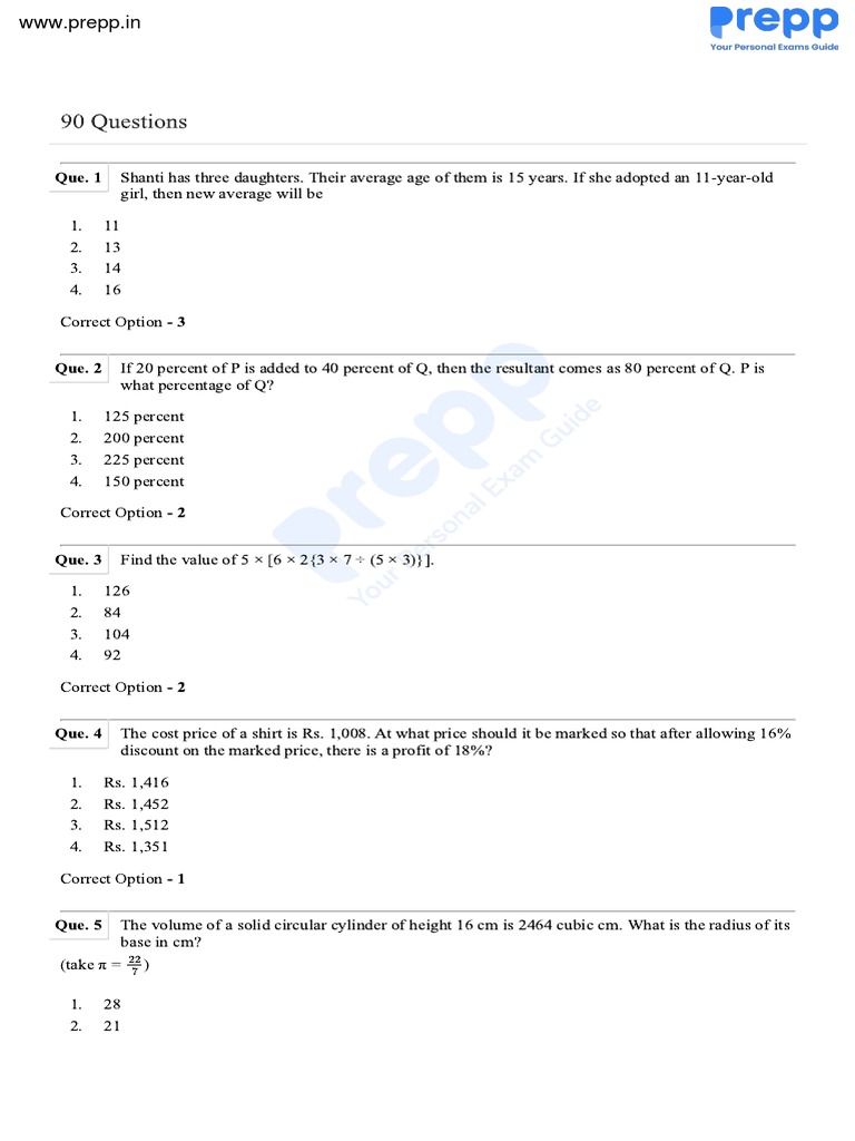 SSC MTS Memory Based Paper Held On 4th May 2023 Shift 1 | PDF