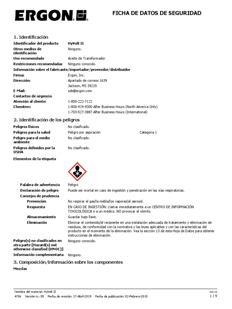 2 Aceite Dieléctrico (2019) | PDF | Residuos | Agua