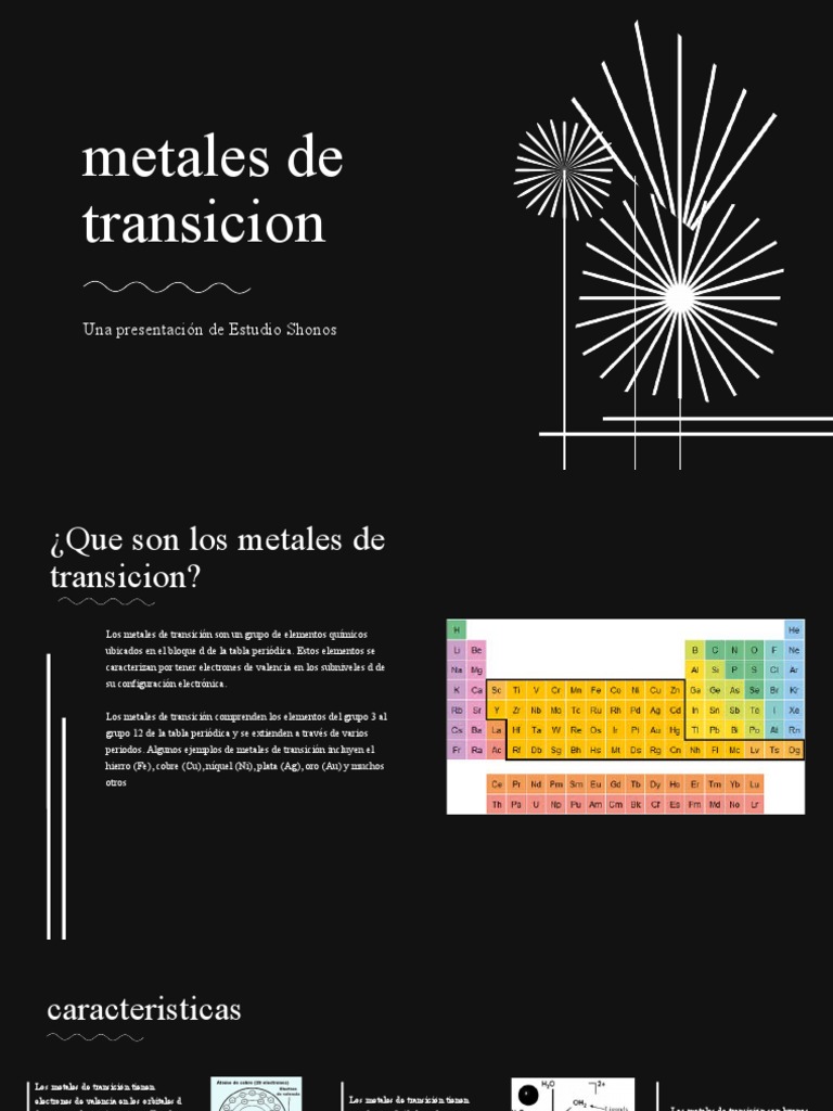 Metales de Transicion | Descargar gratis PDF | Rieles | Metales de transición