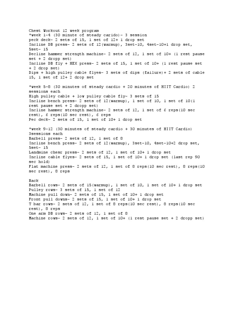 12 Week Program | PDF