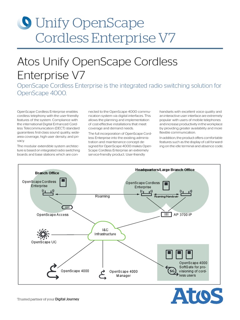 OpenScape Cordless Enterprise V7 Overview | PDF | Telephone ...
