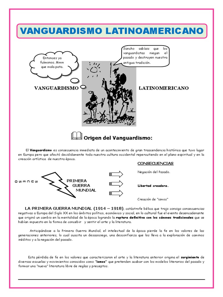 El Vanguardismo Latinoamericano | PDF | Vanguardia | Poesía