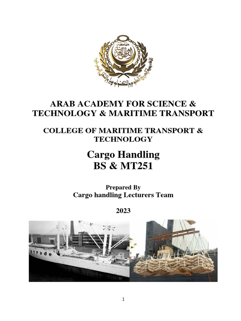 Cargo Handling Techniques and Equipment | PDF | Humidity | Crane (Machine)