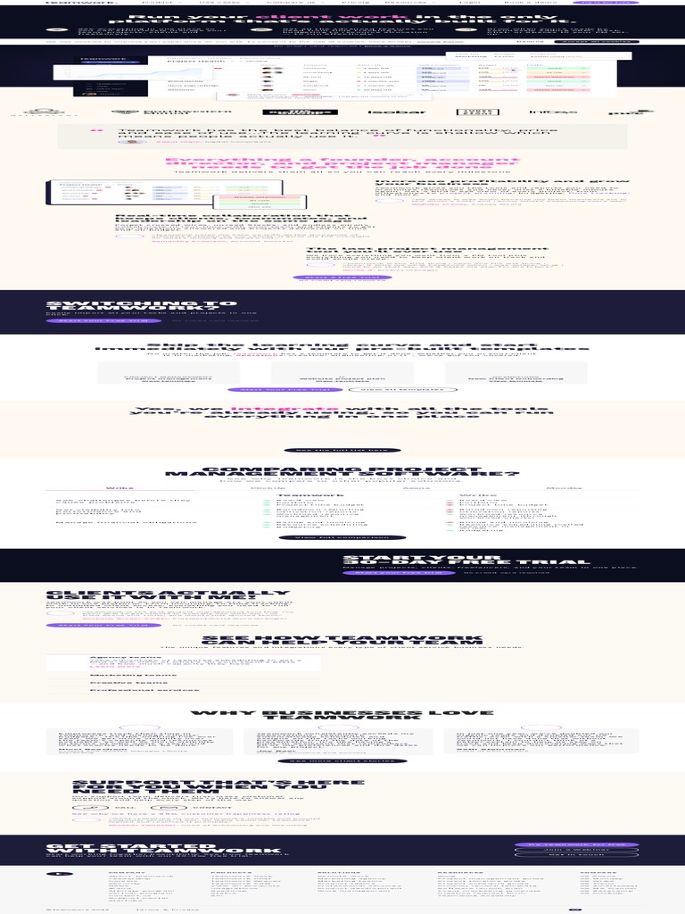 Project and Team Management Software - Teamwork | Download Free PDF ...