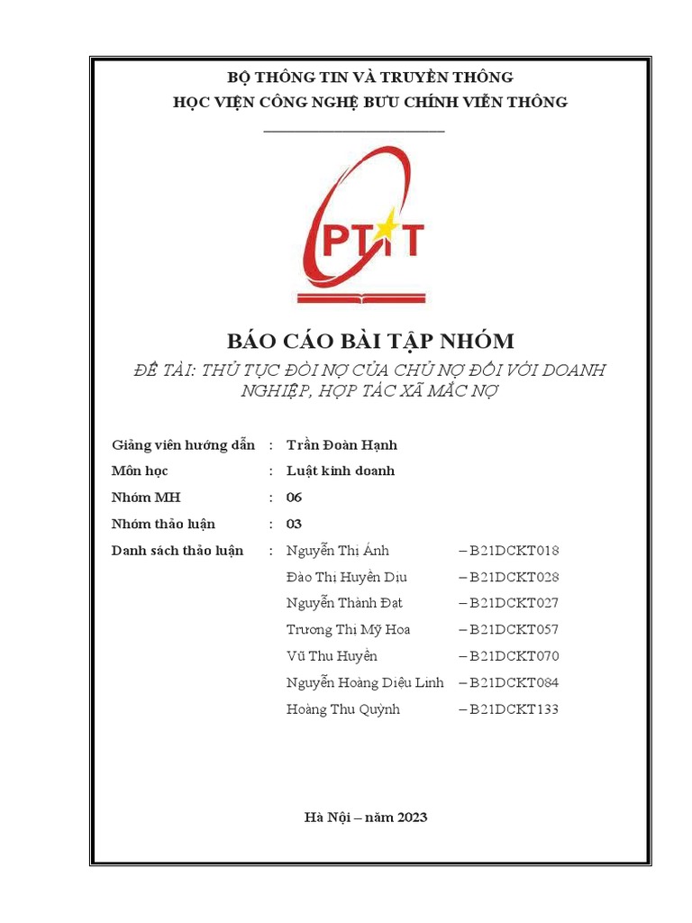 Bài tập nhóm môn LKD | PDF