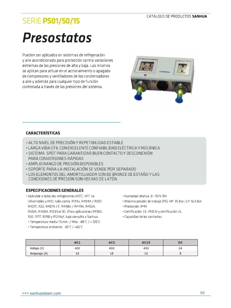 Presostato Sahuna | PDF