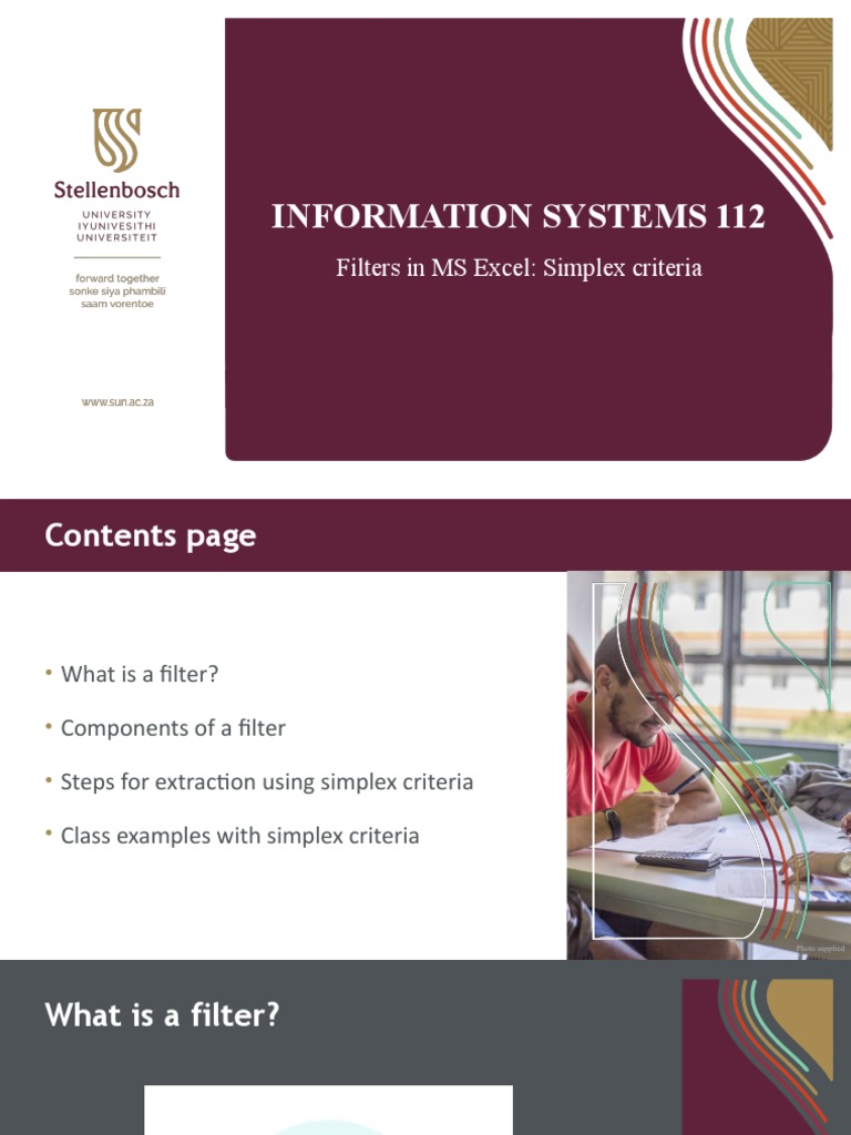 Infos 112 2023 Simplex Filters | PDF | Databases | Microsoft Excel