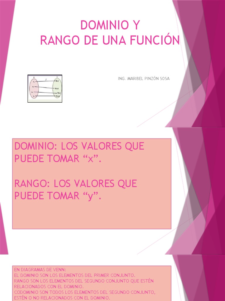 Dominio y Rango | PDF