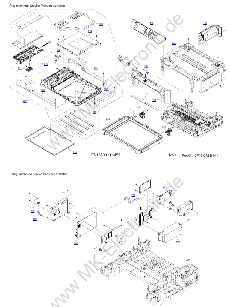 Epson L1455 Parts List and Diagrams | PDF | Information And ...