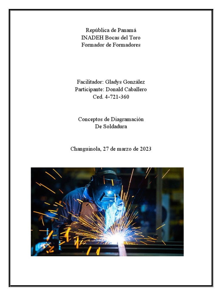 Diagrama de Soldadura | PDF | Soldadura | Construcción