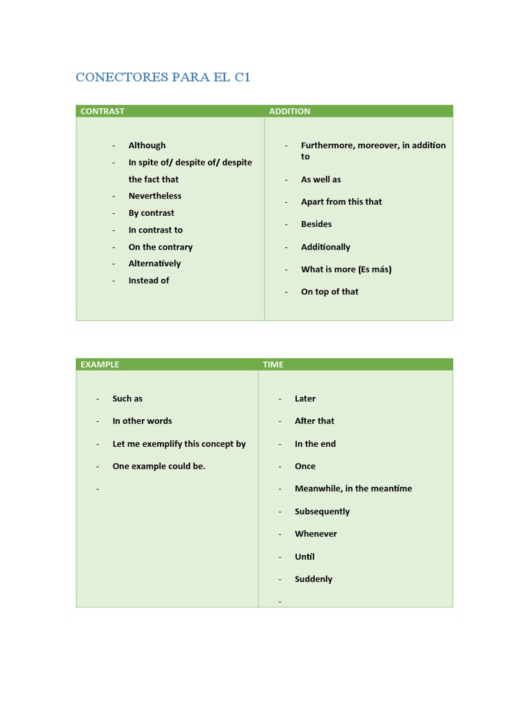 Conectores para El C1 | PDF | Philosophical Theories | Philosophical ...