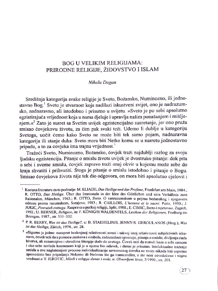 N. Dogan, Bog U Velikim Religijama (27-48) | PDF