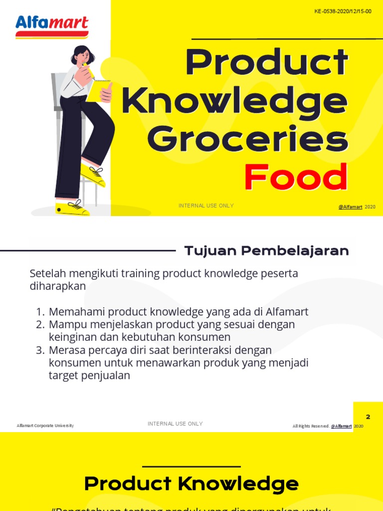 Product Knowledge Groceries Food-Merged | PDF
