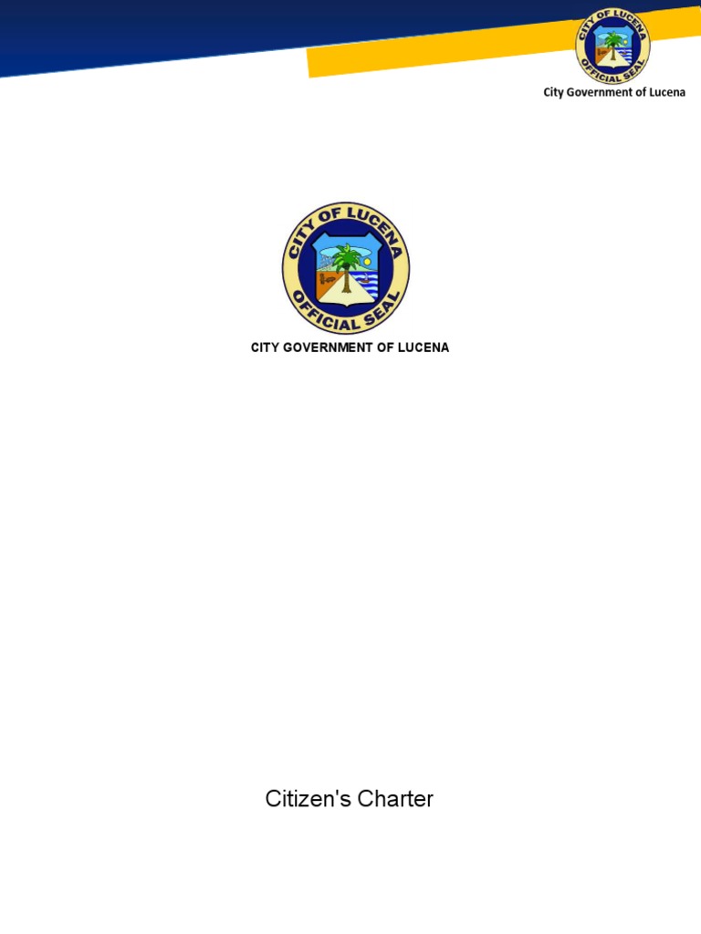 Citizens Charter Pdf Libraries Governance