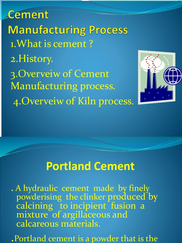 Cement Manufacturing Process | PDF | Cement | Lime (Material)
