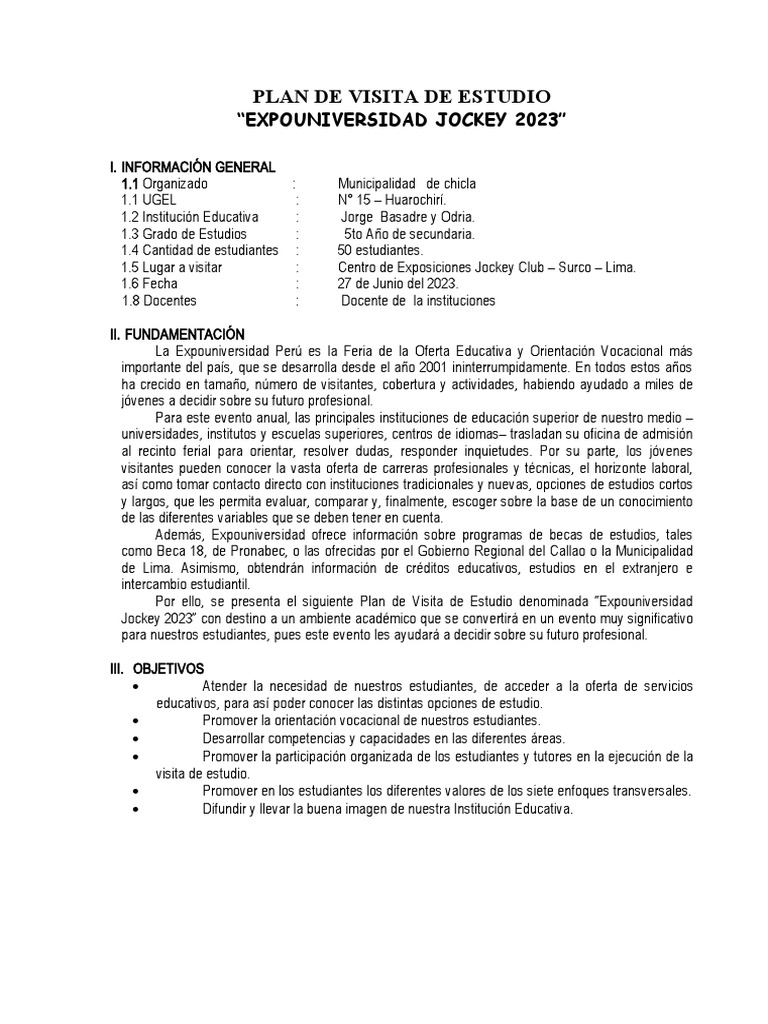 Informe Final 2023 | PDF | Lima