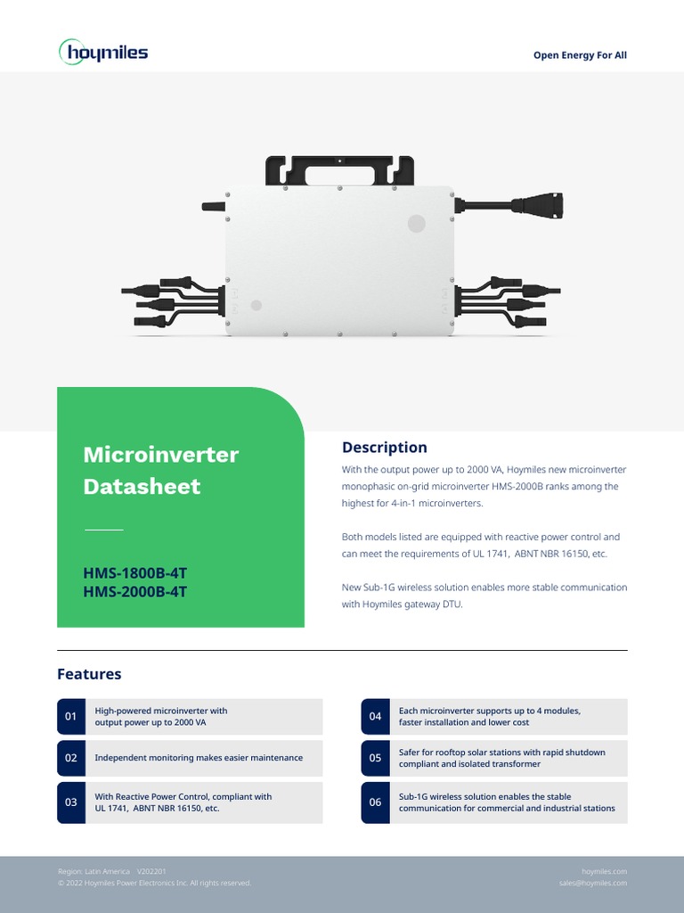 Hoymiles | PDF | Nature | Electrical Engineering
