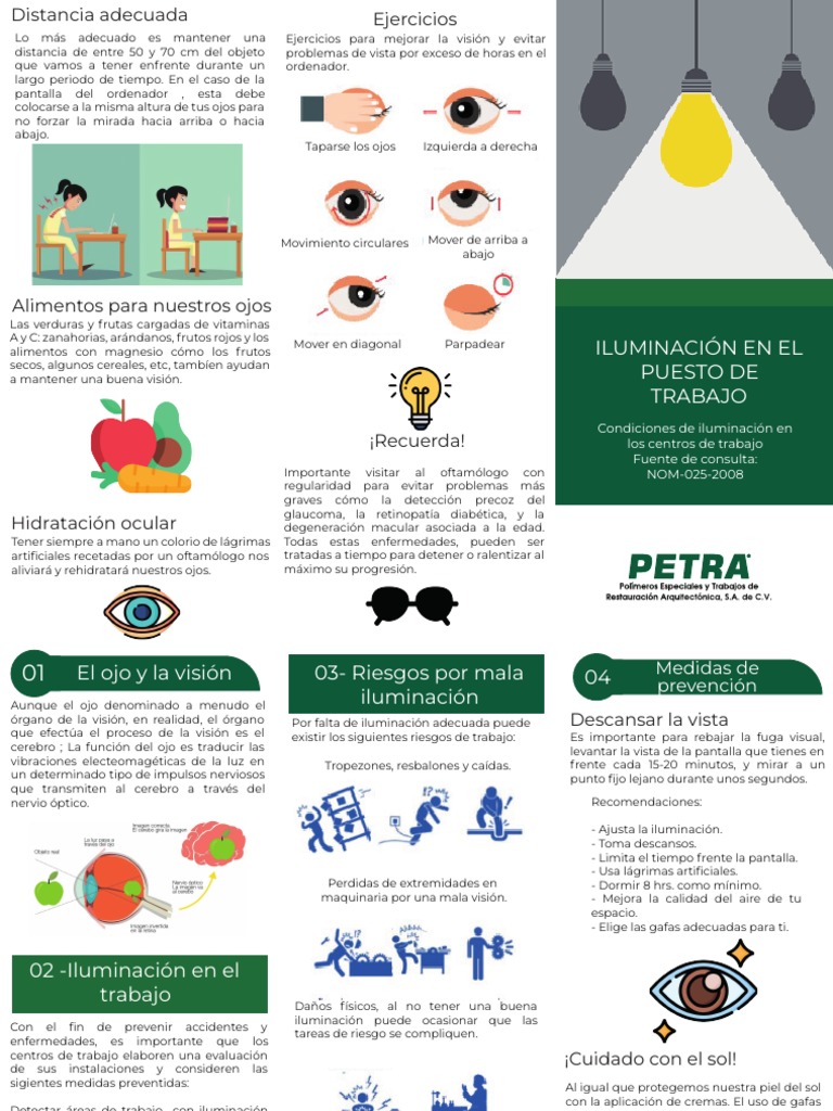 TRIPTICOS - Iluminación | PDF | Percepción visual | Ojo
