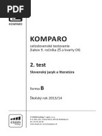 Exam Komparo 8 SJL B | PDF
