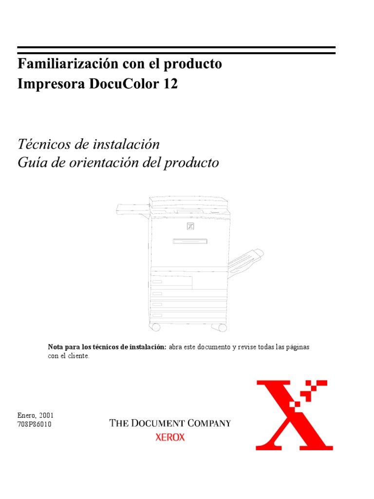 Docucolor 12 Manual | PDF | Impresora (Computación) | Trabajo de oficina