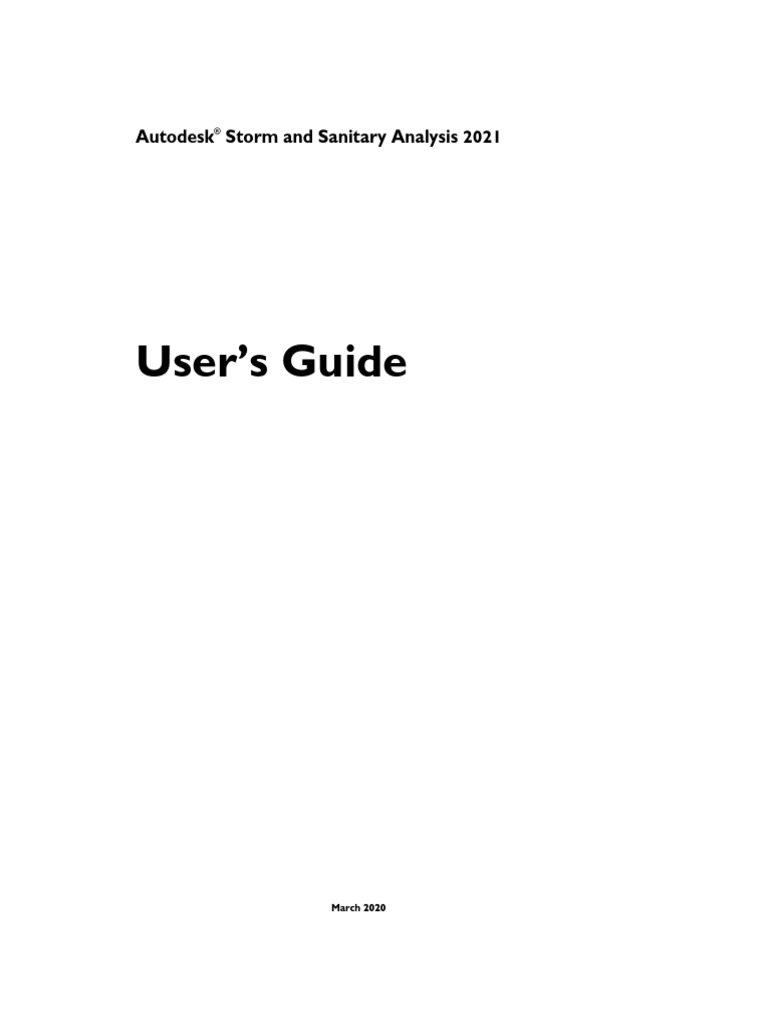 Autodesk Storm and Sanitary Analysis 2021 | PDF | License | Creative Commons License