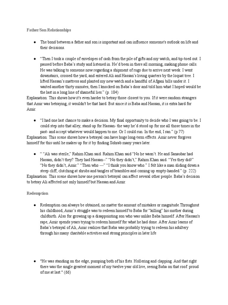 Kite Runner and What Strange Paradise Notes | PDF