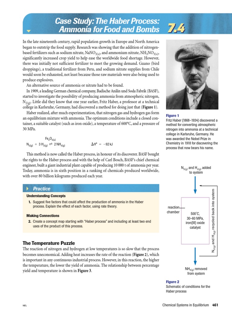 Haber Process Notes | PDF | Ammonia | Fertilizer