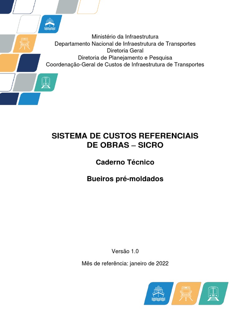 Caderno Técnico - G68-Bueiros Pré-Moldados | PDF | Método científico | Transporte